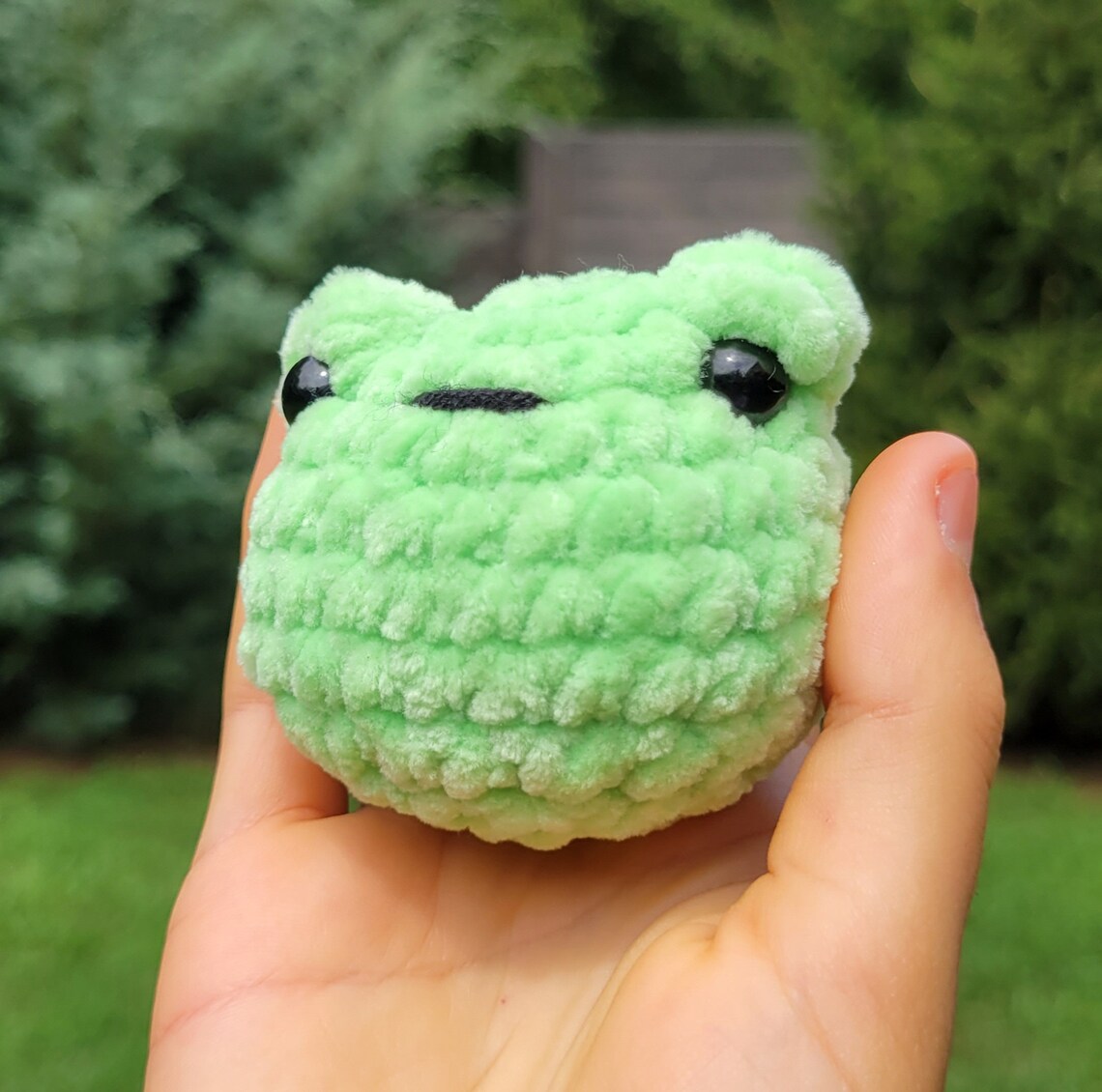 Mini Frog Crochet Plushie Stress Ball | Amigurumi Plush | Froggy ...