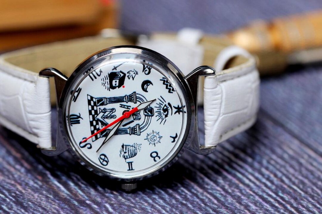 Masonic Watch Rare Unique Watch Masons Vintage Style Watch - Etsy