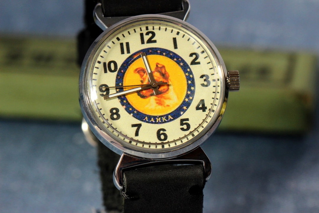 Retro Soviet Watch Inspired by Famous Dog-astronaut Laika - Vintage ...