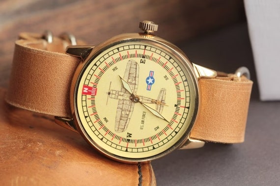 Unique mens watch POBEDA aircraft Mechanical Watch - Gem