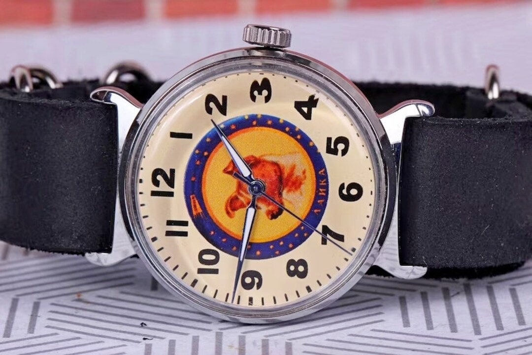 Old Watch Raketa Laika Space Explorers, Metal Watch, Cool Watch - Etsy