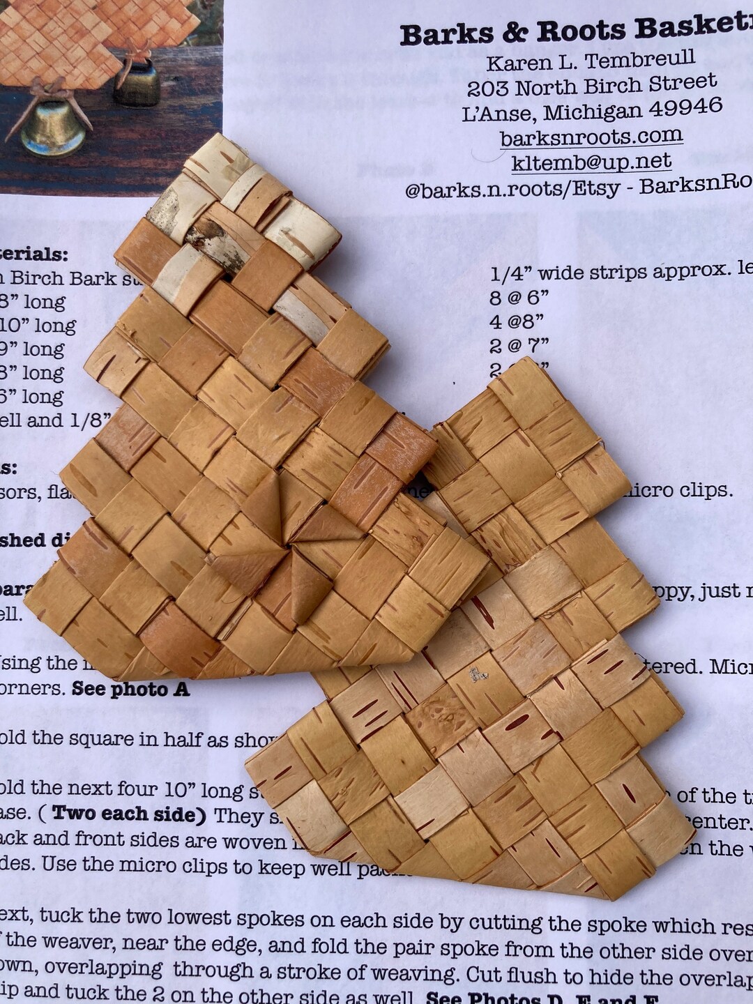 Birch Bark Christmas Tree PDF Pattern - Etsy