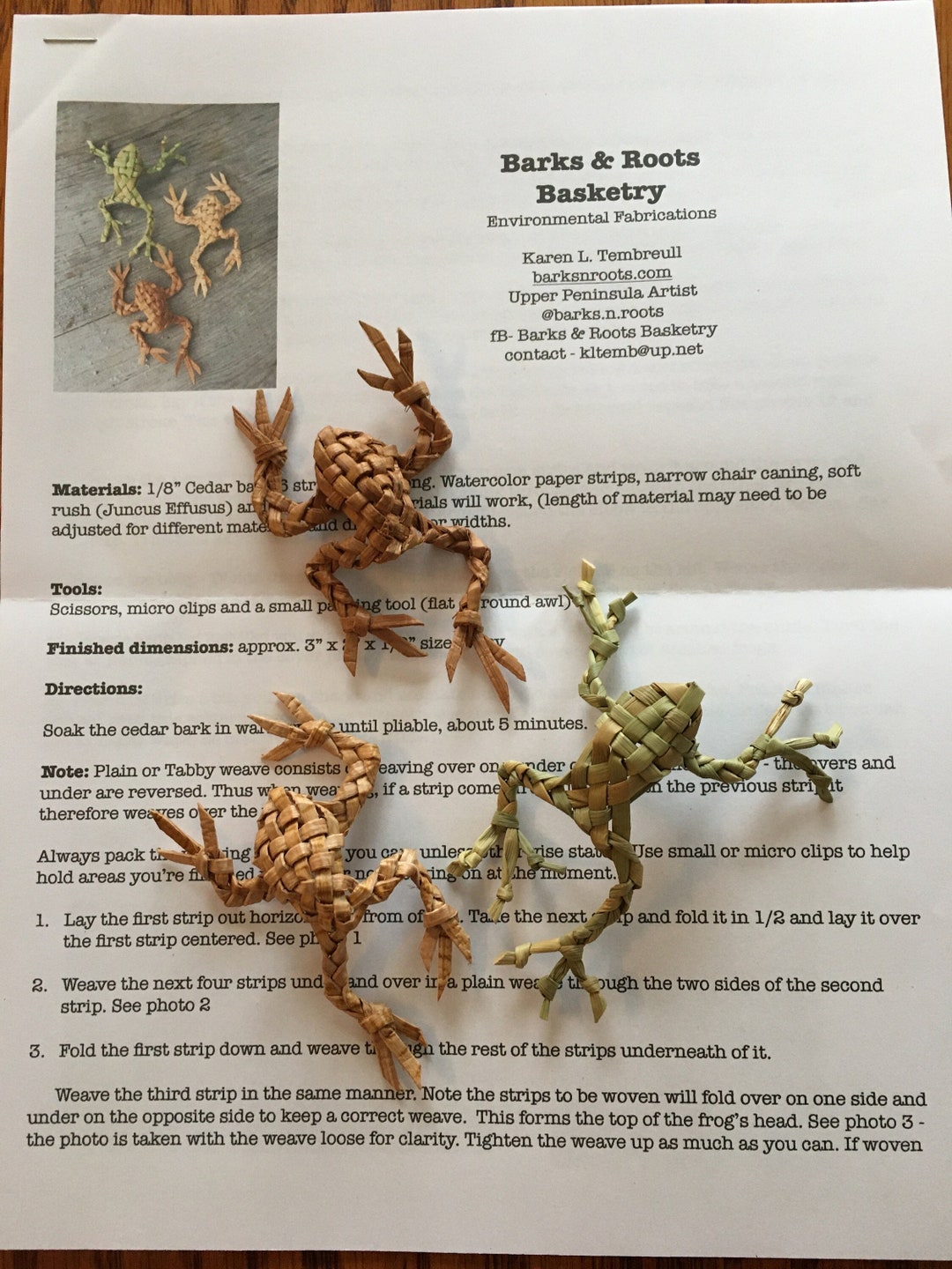 Spring Peeper PDF Frog Pattern - Etsy