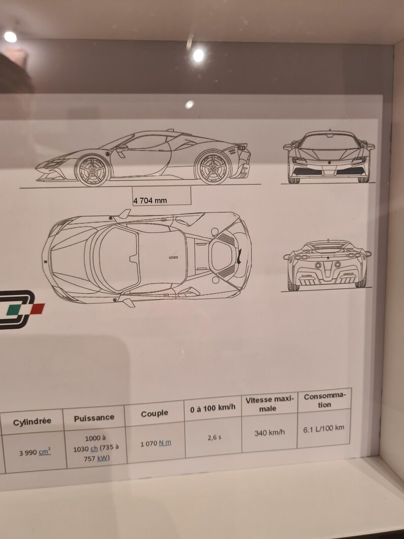 Ferrari SF90 Key Frame - Etsy