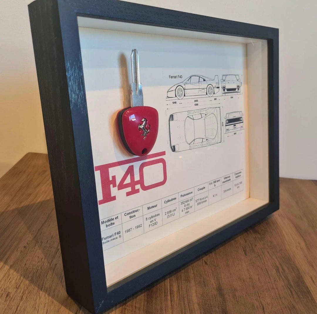 Ferrari F40 Key Frame - Etsy