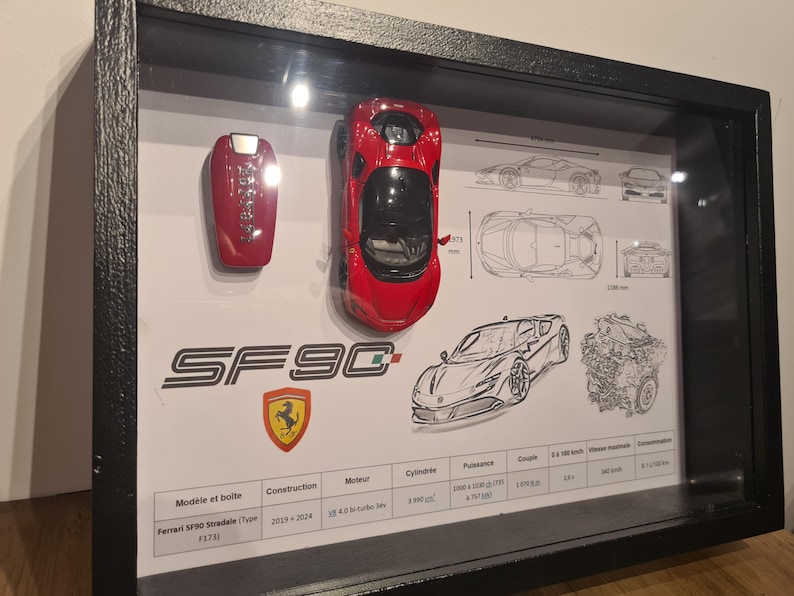 Ferrari SF90 Key Frame - Etsy