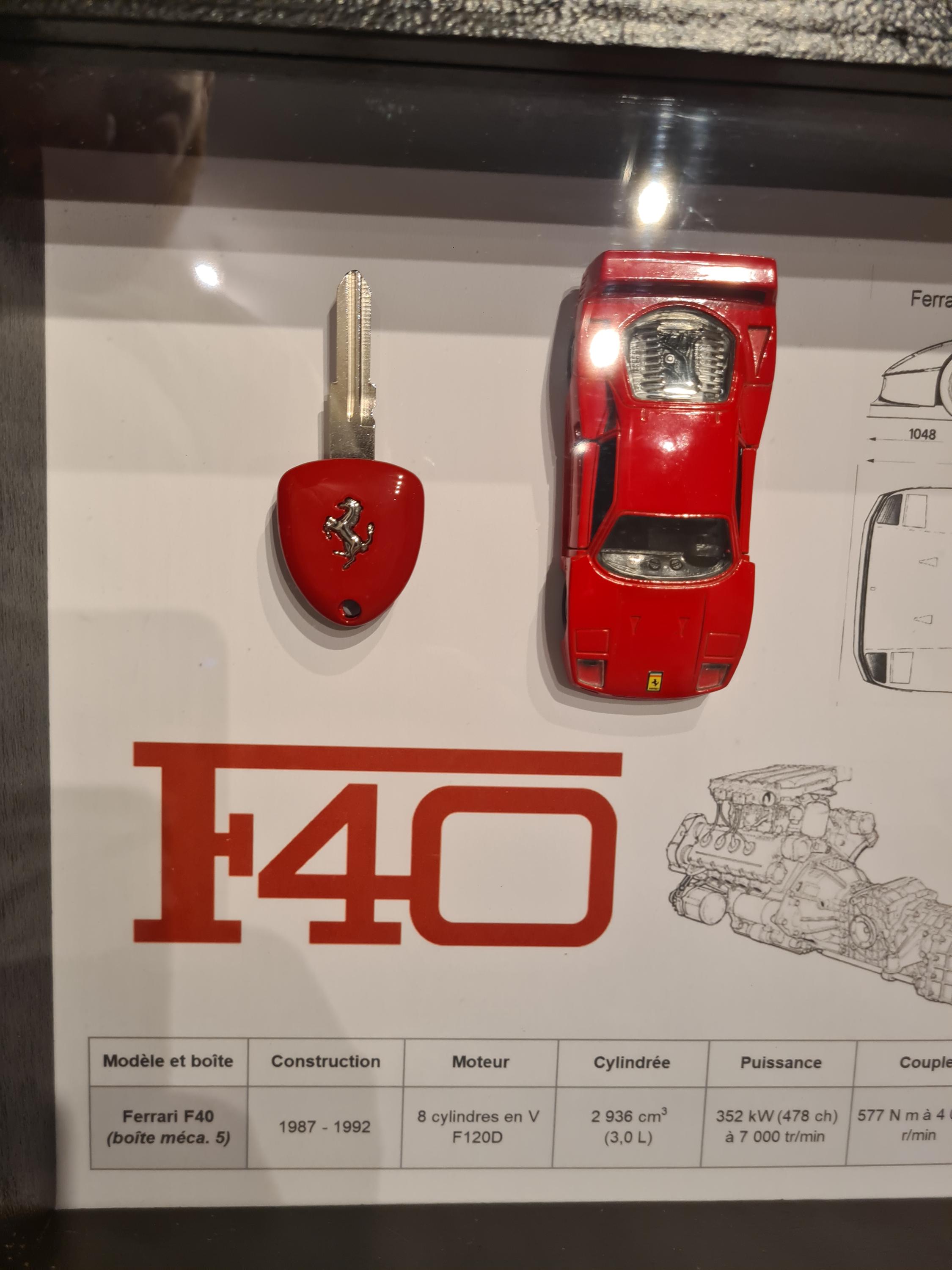 Ferrari F40 Key Frame - Etsy
