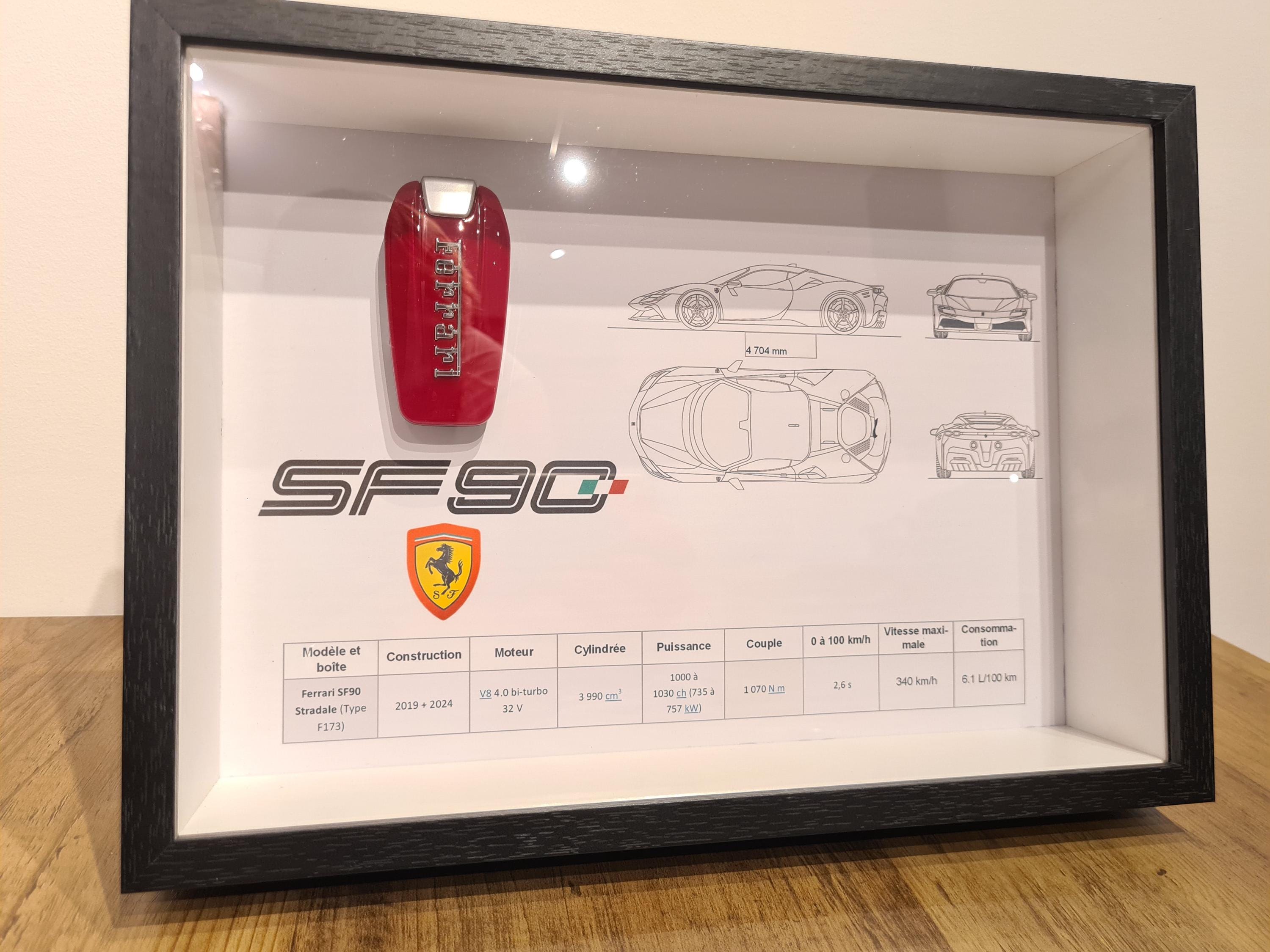 Ferrari SF90 Key Frame - Etsy