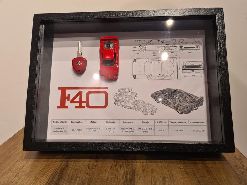 Ferrari F40 Key Frame - Etsy
