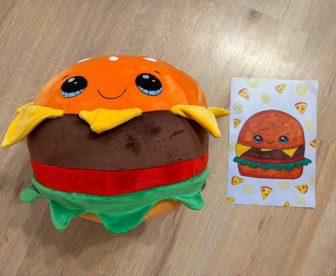 Picture Customized Plush From Child's Drawing, Handmade Plushie, Custom ...