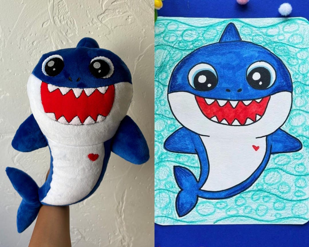 Custom Plush Toy From Drawing, Handmade Plushie, Custom Stuffed Animal ...