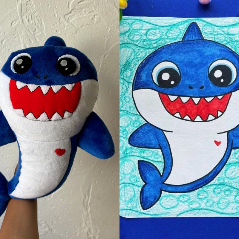Drawing to Plushie - Etsy