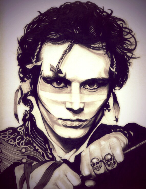 2013 adam Ant Strip signed Print Originally - Etsy