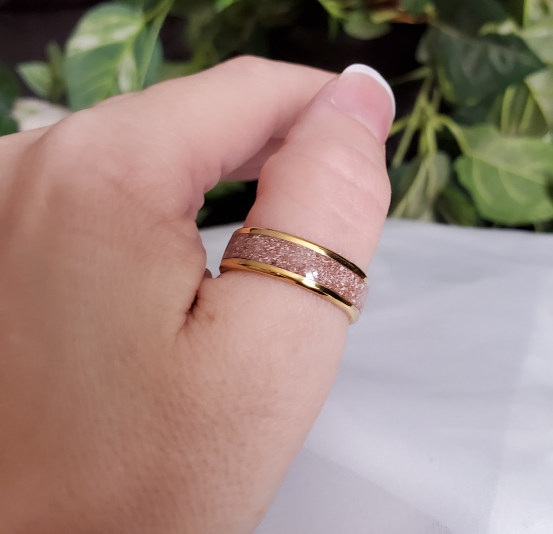 Memorial Cremation Ring Single Channel-stainless Steel - Etsy