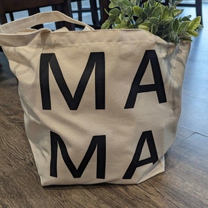 MAMA Canvas Tote Bag - Etsy