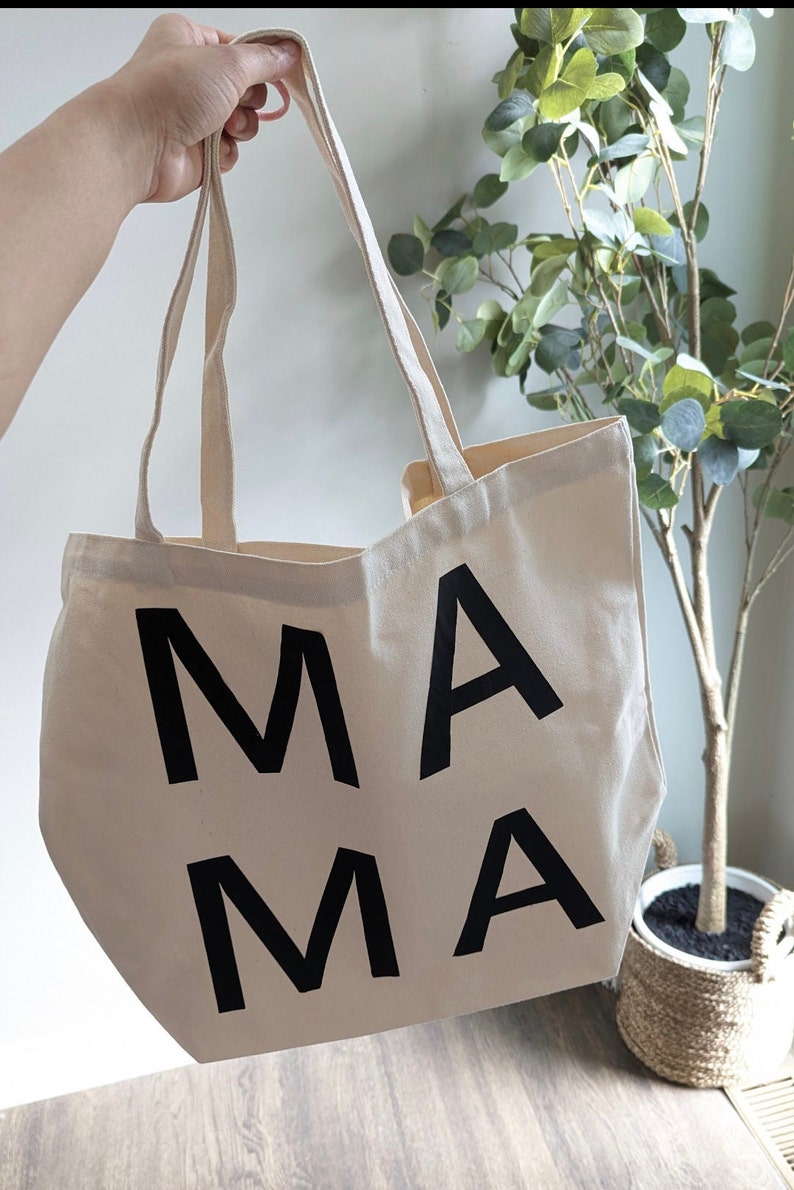 MAMA Canvas Tote Bag - Etsy