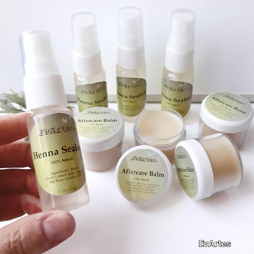 Natural Henna Aftercare Balm or Sealant Spray for Your DIY Temporary ...