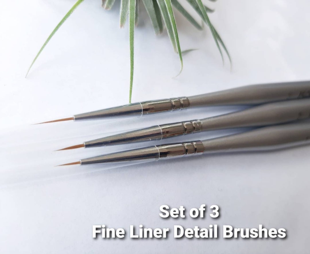3 Pcs Fine Line Detail Paint Brushes for Mandala Dotting Swooshes ...