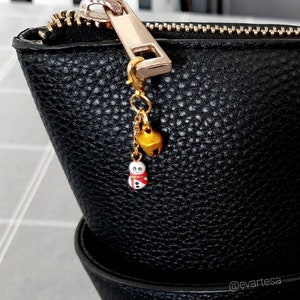 Cute Micro Snowman Christmas Charm With Mini Ring Bell, Hand Sculpted ...