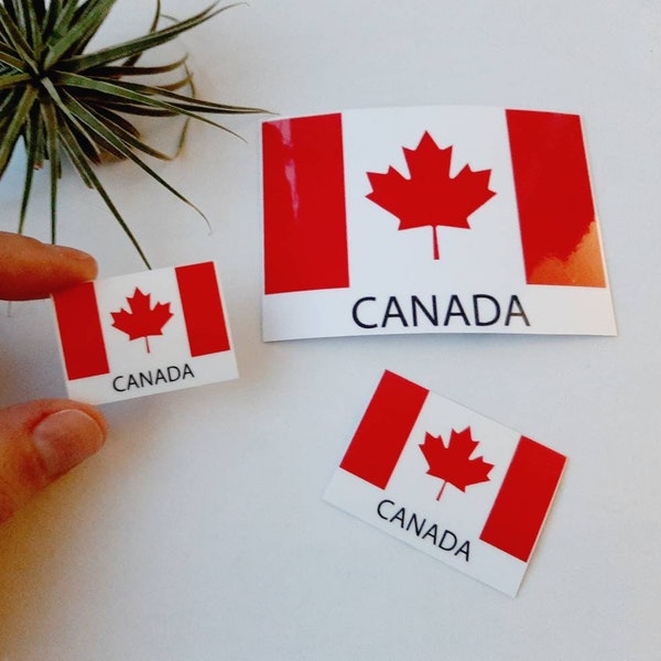 Mini Canadian Flag Stickers - Etsy