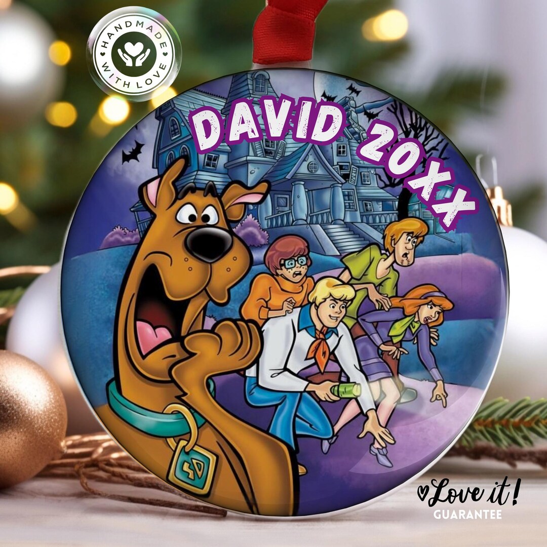 Mystery Machines Personalized Ornaments, Custom Gift for Scoobydoo Fans ...