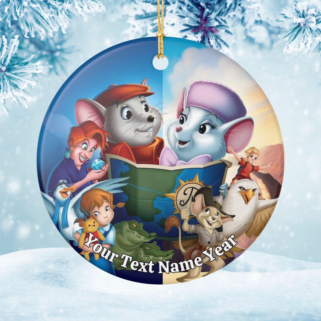 Disney the Rescuers Ceramic Ornament, Bernard and Bianca Christmas ...