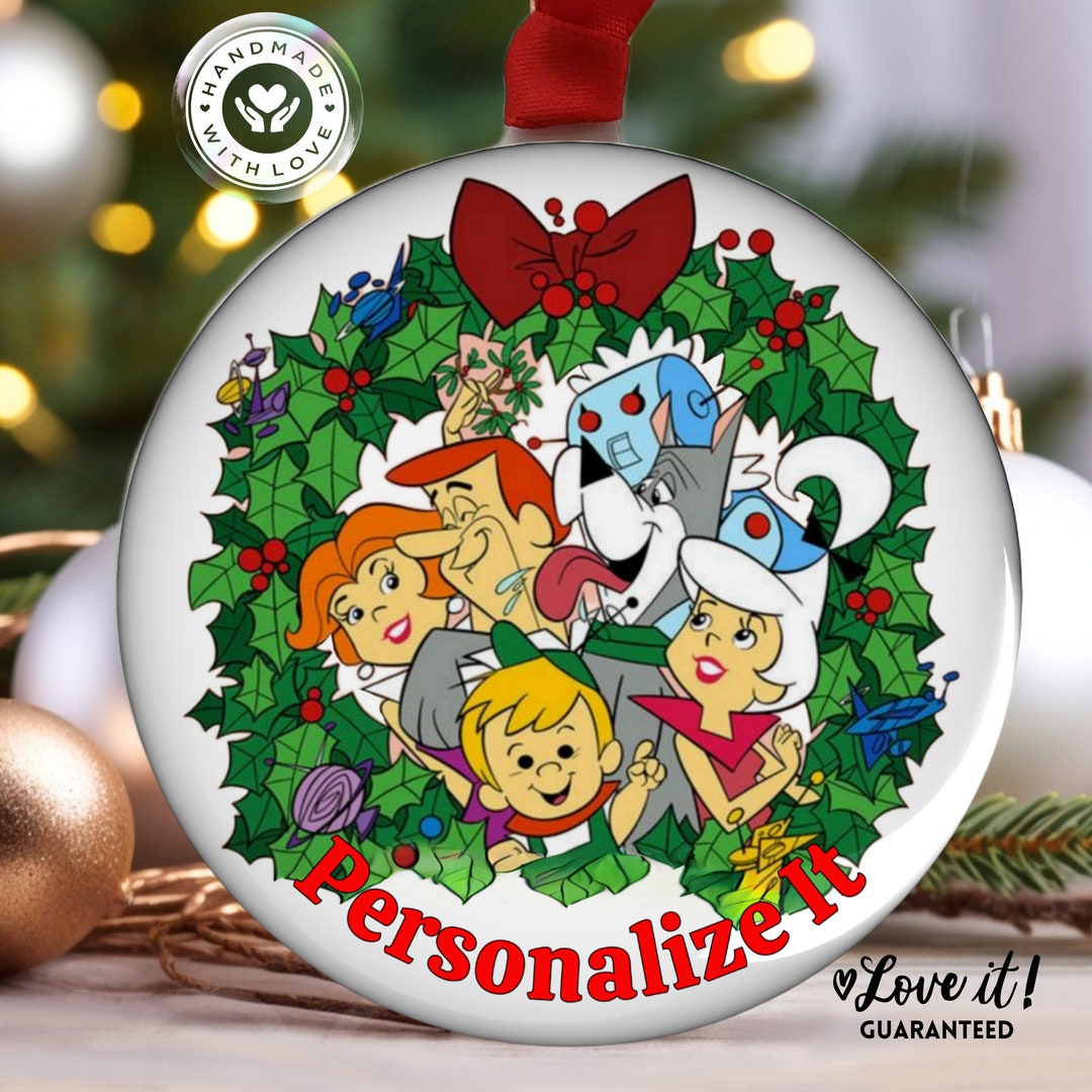 The Jetsons Personalized Christmas Ornament, Vintage Retro Cartoons ...