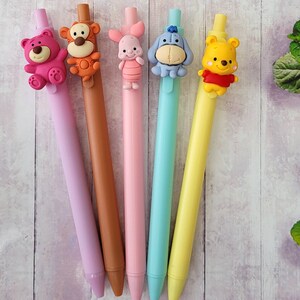 Disney Winnie Pooh Pens Set of 5 Pens Winnie Pooh Tigger Piglet Eeyore ...