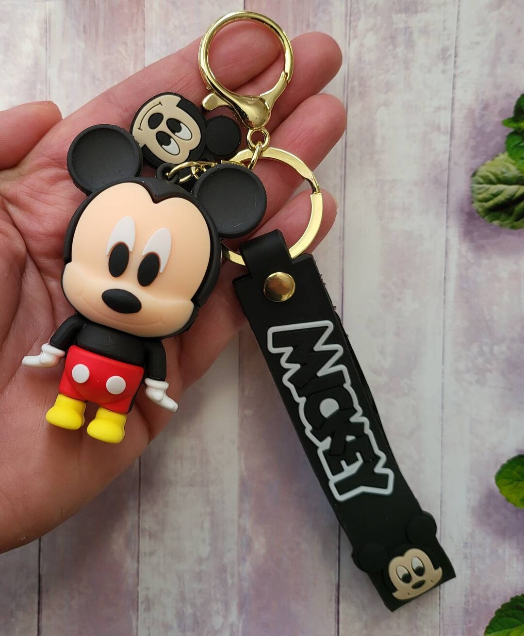 Mickey Mouse Key Wristlets, Mickey Keychain Key Fob, Gift for Her ...