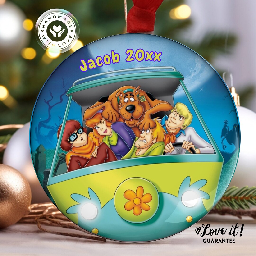 Mystery Machines Personalized Ornaments, Custom Gift for Scoobydoo Fans ...
