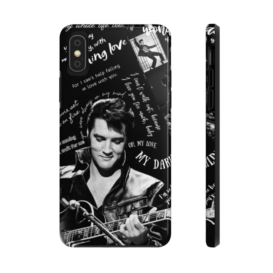 Elvis Presley iPhone Cases, Durable, Protective Custom Design, Black ...