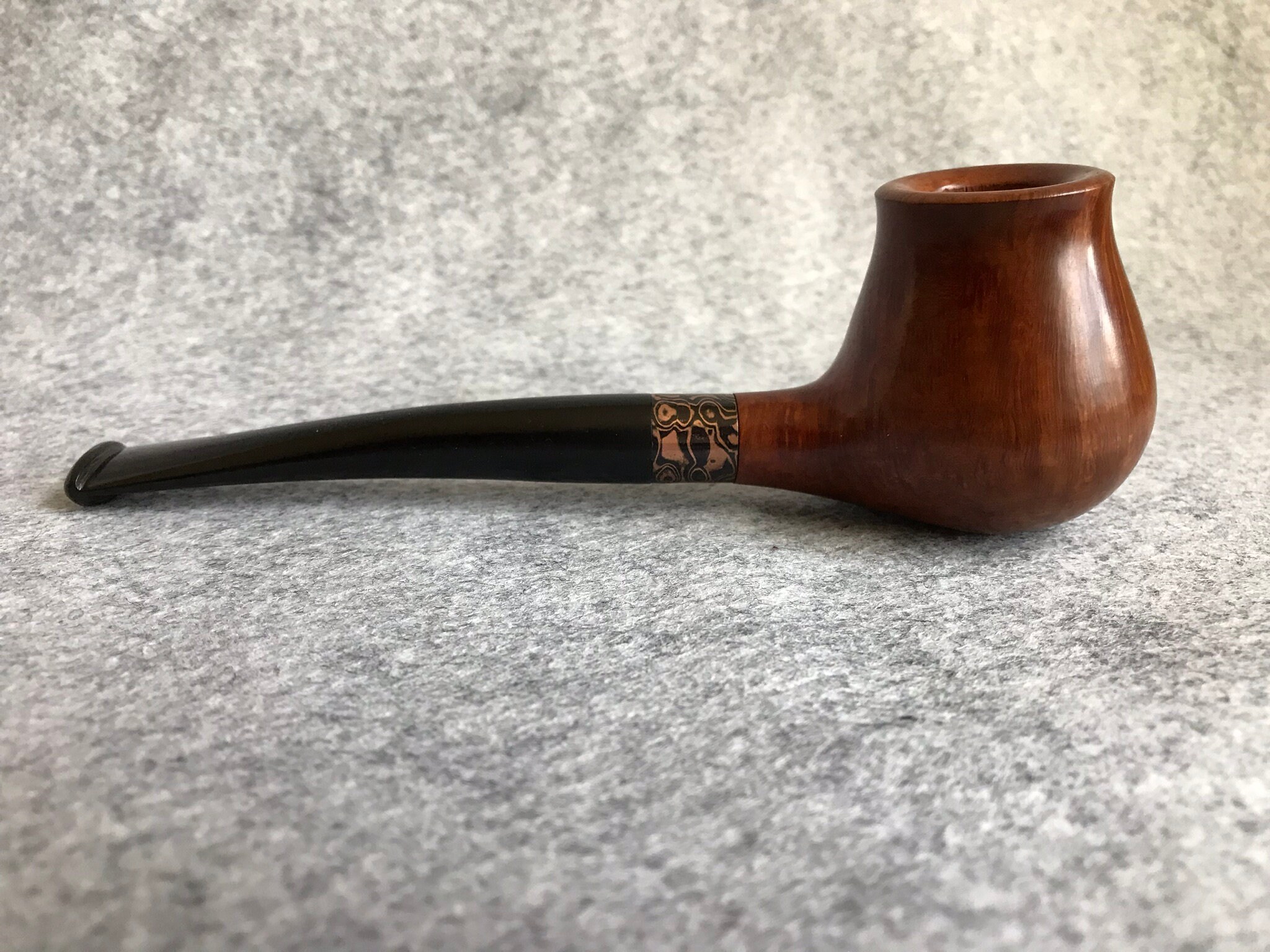 Briar Burl Mokume Pipe With Vulcanite Stem - Etsy