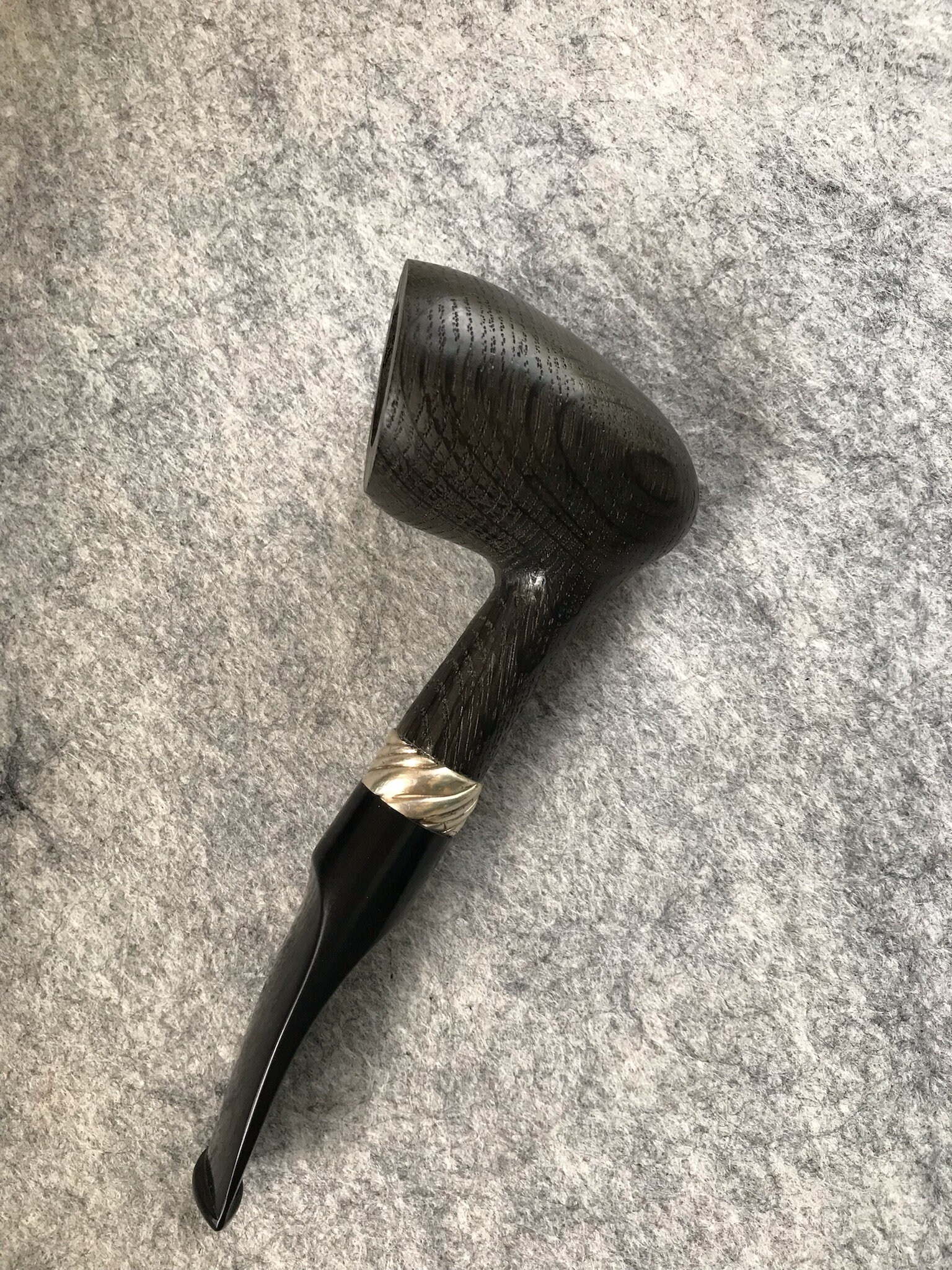 Morta Freehand Acorn Tobacco Pipe With Silver - Etsy