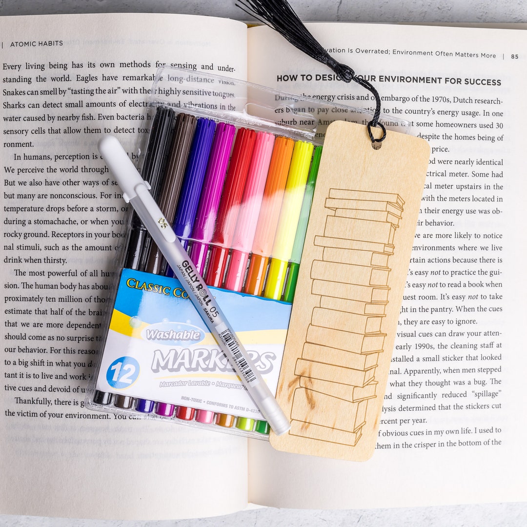 DIY Bookmark Craft Kit With Tassel for Reading Log Book Tracker - Etsy