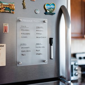 Magnetic Fridge Whiteboard: Reusable To-do List & Menu Planner for ...
