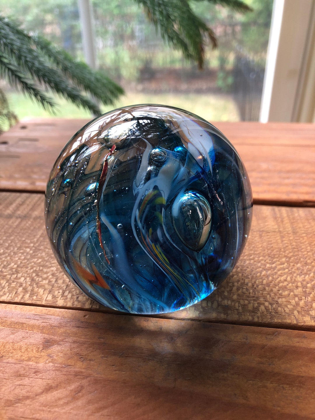 Shaffatall One Pound 5 Ounce Glass Art Paperweight - Etsy