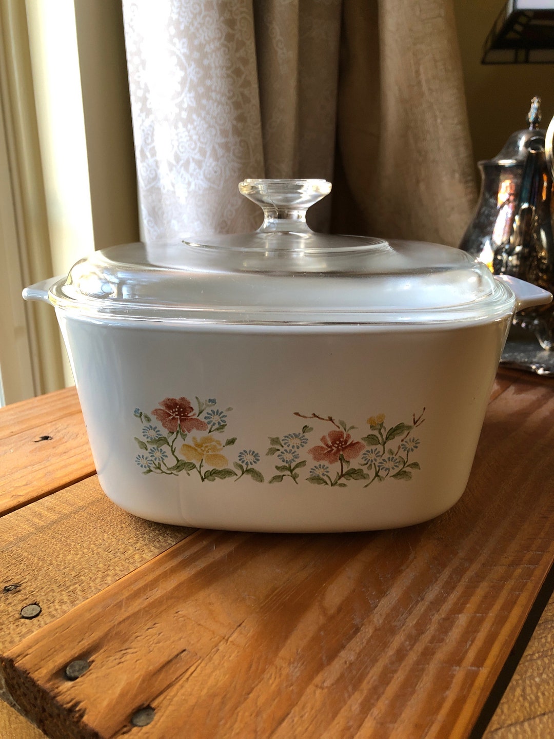 Vintage Corning Ware Autumn Meadow 3 Liter Square Baker - Etsy