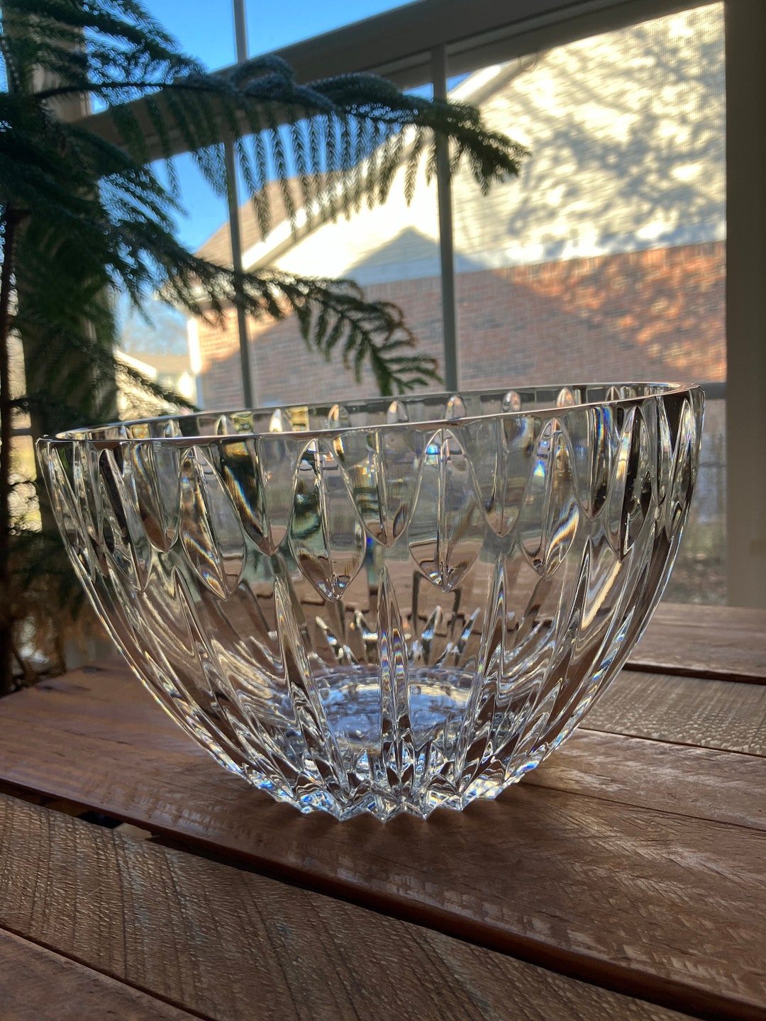 Crystal 9 Bowl Vertical Cuts Decorative Serving - Etsy