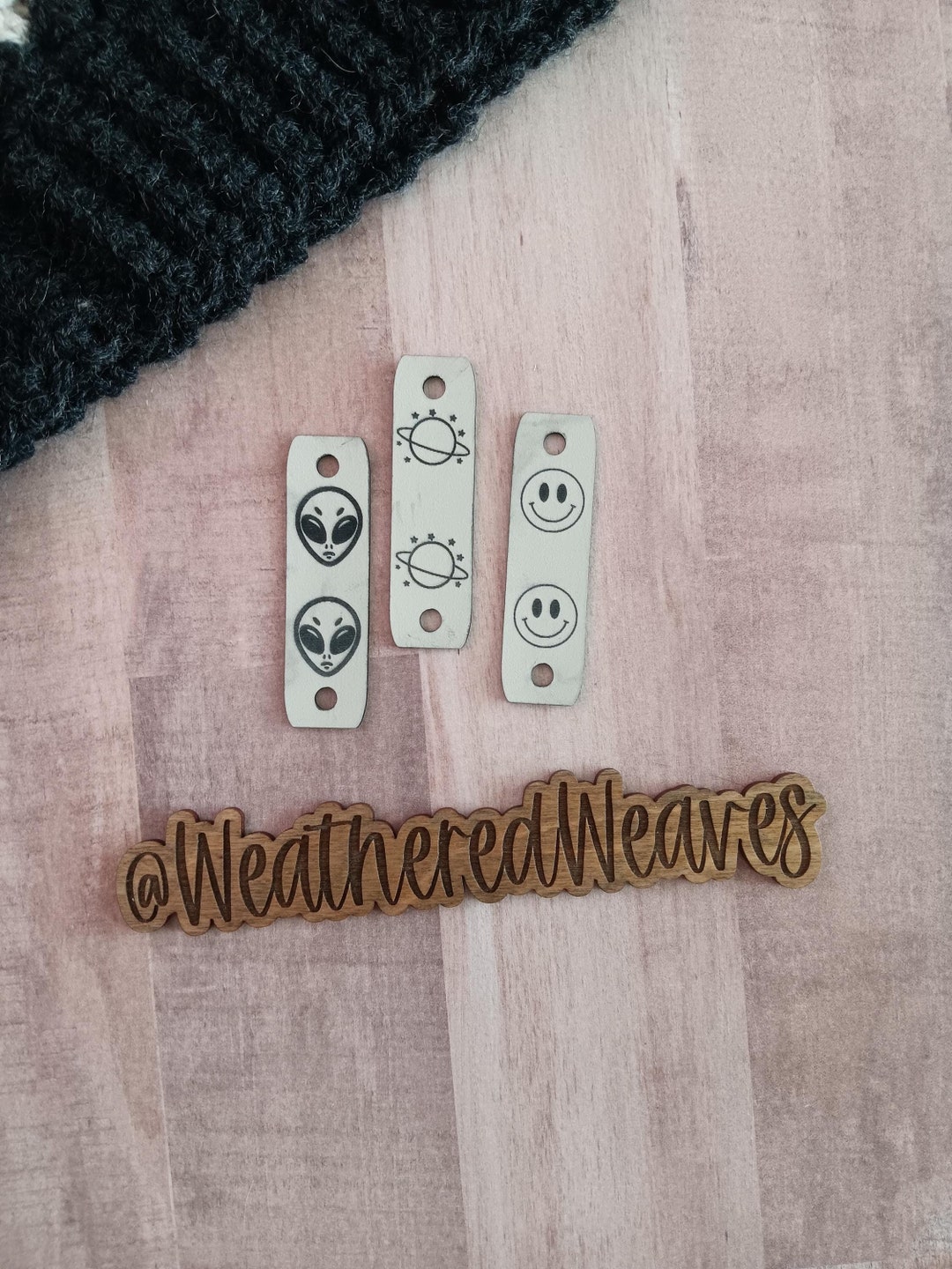 Made to Order Alien, Smiley Face, Rivet Chicago Screw Label, No Sew ...