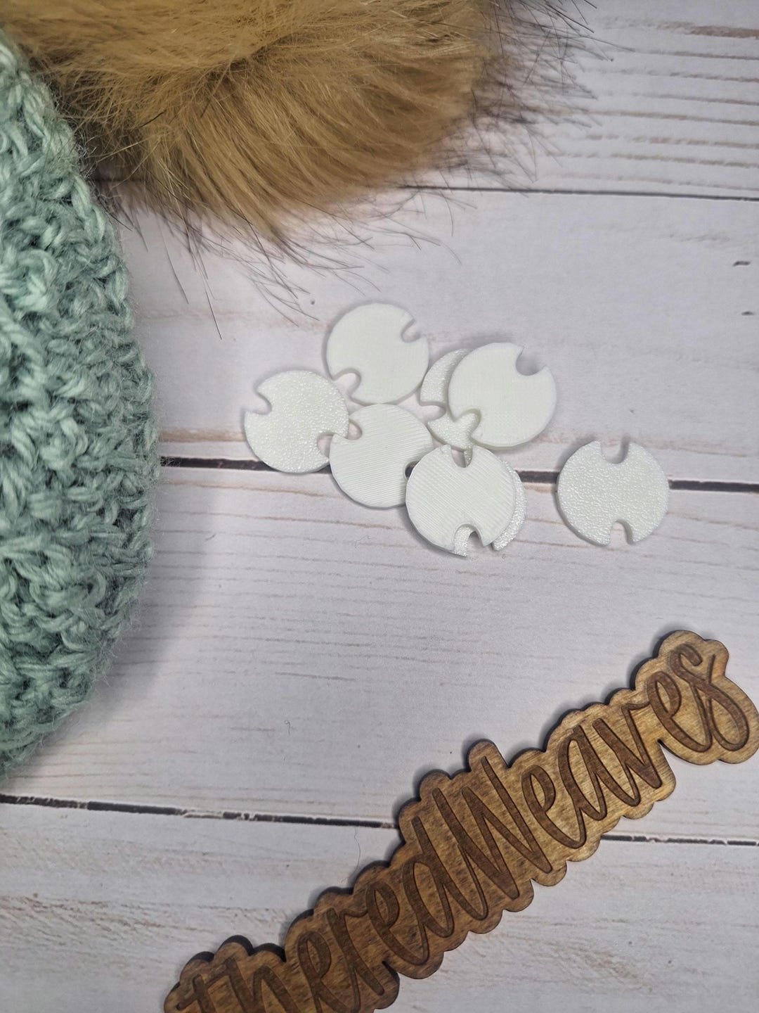 3d Printed Pom Pom Buttons for Crochet Knitted Hats - Etsy