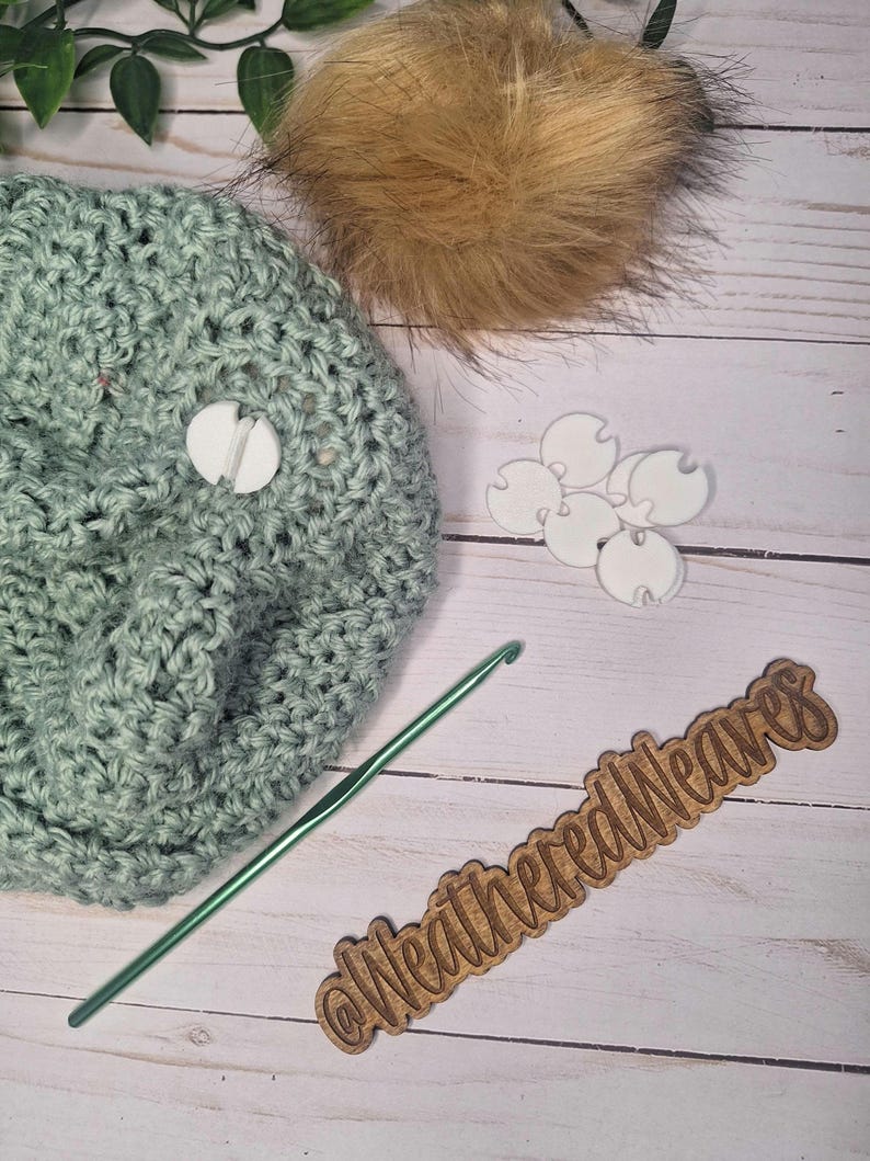 3d Printed Pom Pom Buttons for Crochet Knitted Hats - Etsy