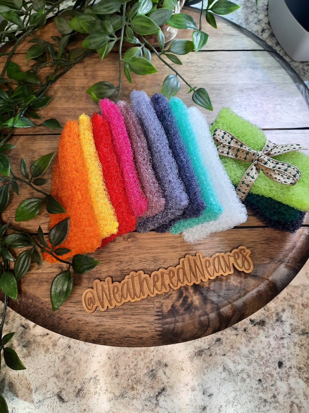 Scrubby Dish Set of 3 Dish Rag Srubbies Nylon Kitchen - Etsy