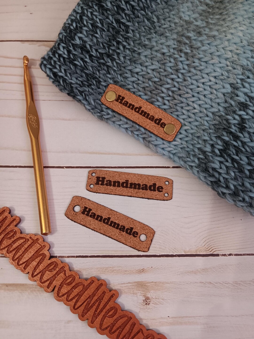 Made to Order Handmade Labels Rivet Chicago Screw Label, No Sew Tags ...