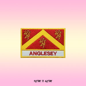 ANGLESEY County Flag Embroidered Iron on Patch Sew on Badge - Etsy