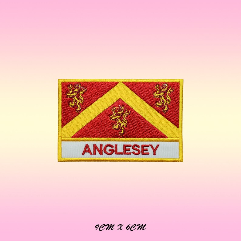 ANGLESEY County Flag Embroidered Iron on Patch Sew on Badge - Etsy