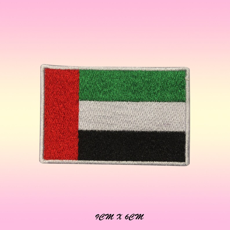 UNITED ARAB EMIRATES National Flag Embroidered Iron on Patch | Etsy