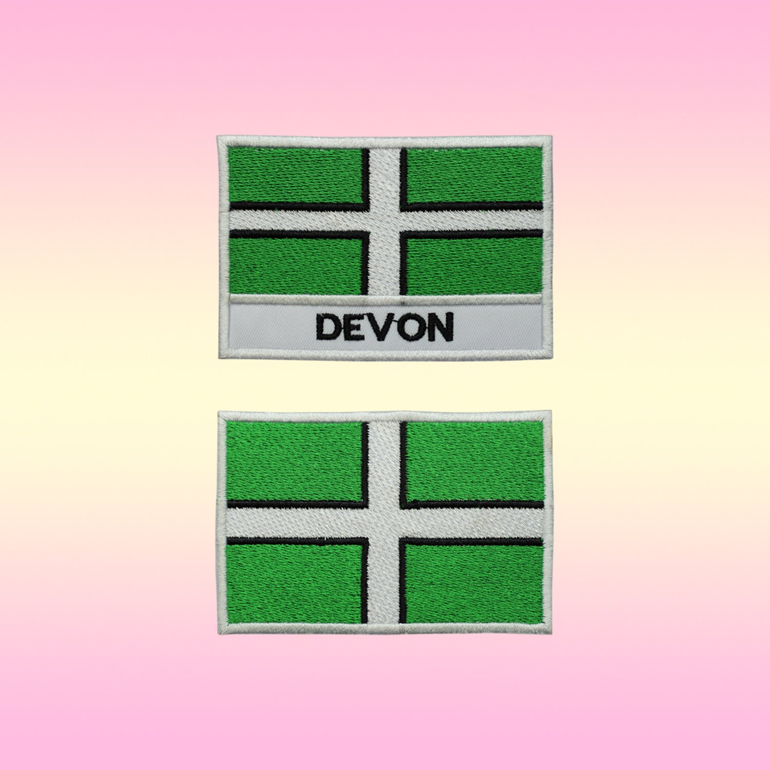 DEVON County Flag Embroidered Iron on Patch Sew on Badge | Etsy