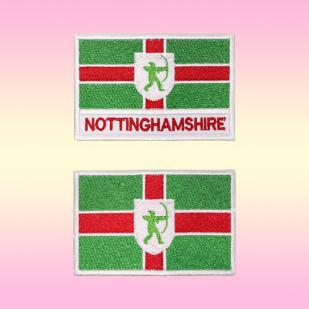 NOTTINGHAMSHIRE County Flag Embroidered Iron on Patch Sew on - Etsy