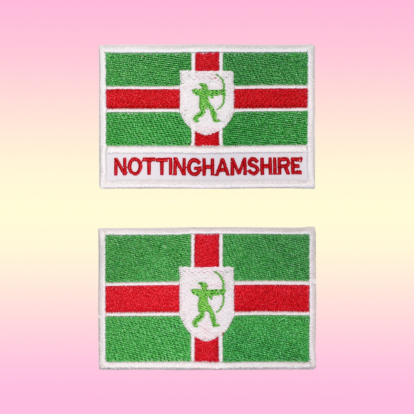 NOTTINGHAMSHIRE County Flag Embroidered Iron on Patch Sew on - Etsy