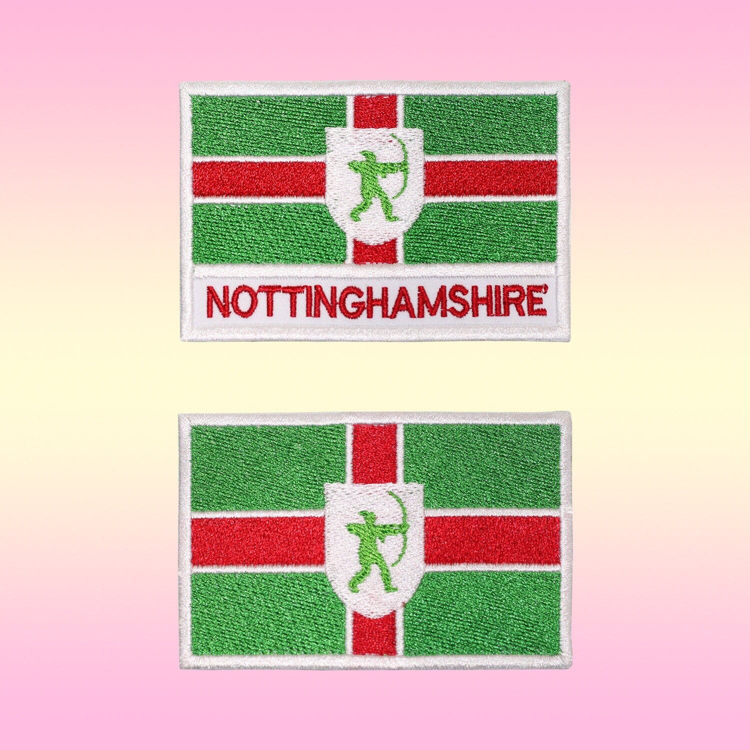 NOTTINGHAMSHIRE County Flag Embroidered Iron on Patch Sew on | Etsy